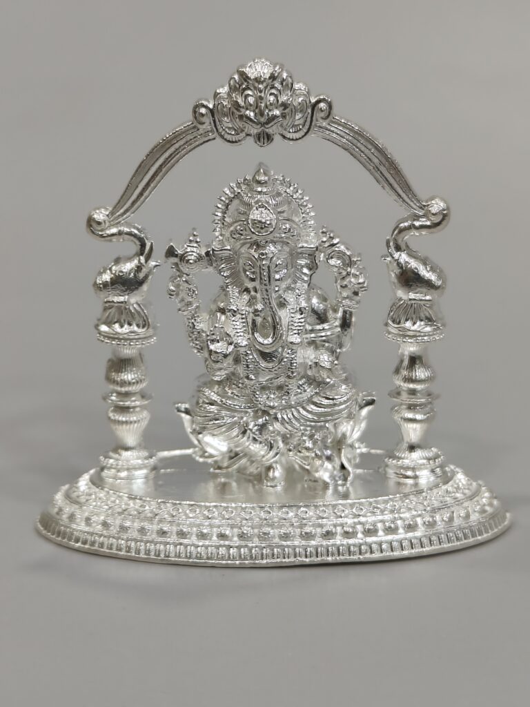 Silver Ganesh - Gurram Silver Palace